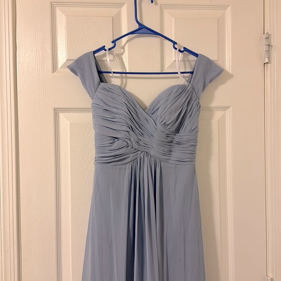 Dessy Collection | Dresses | Periwinkle Formal Long Dress Off The ...